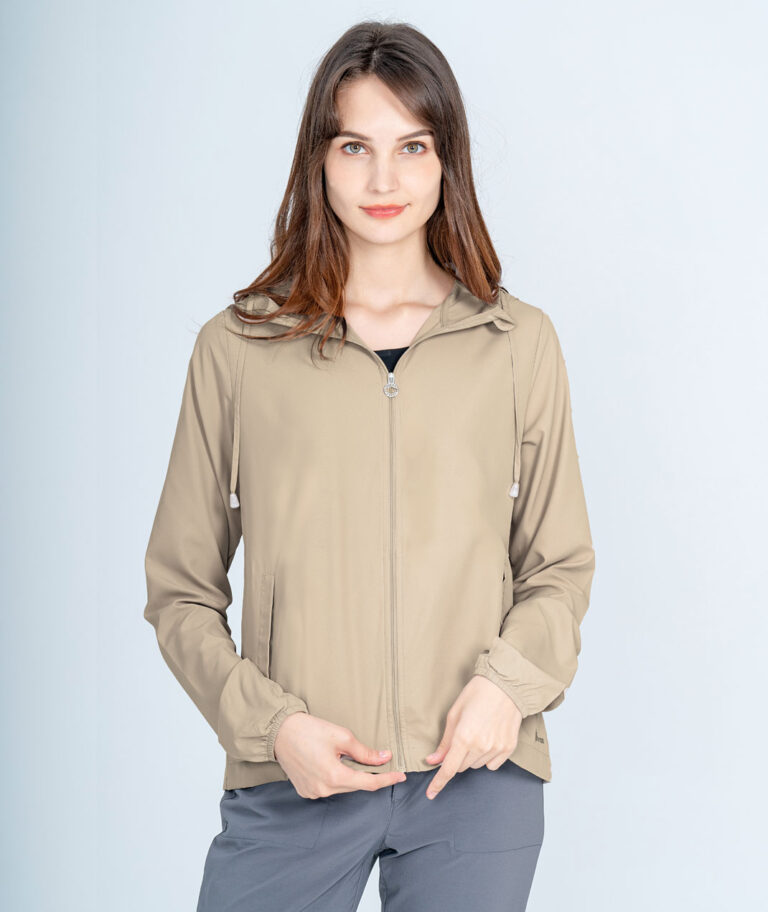 抗UV-Suptex清涼透氣護臉連帽外套-女 | UV100就是防曬