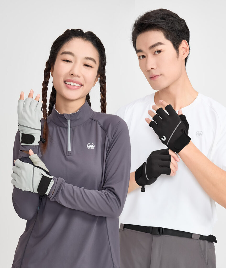 抗UV-Apex涼感排汗露指運動手套 | UV100就是防曬